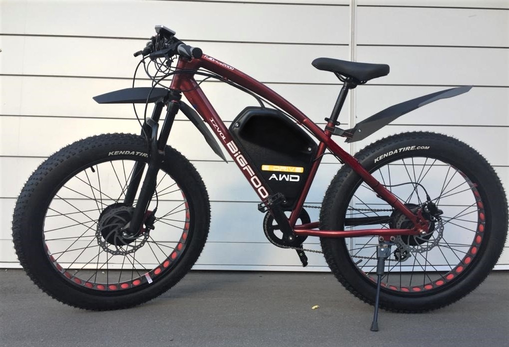 Электрофэтбайк VBS-BIGFOOT 26" 2000W, полный привод купить недорого в ...