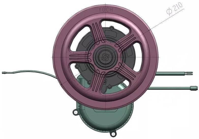 Кареточный электромотор для велосипеда YOCH 48V 500W, 68 мм купить ...
